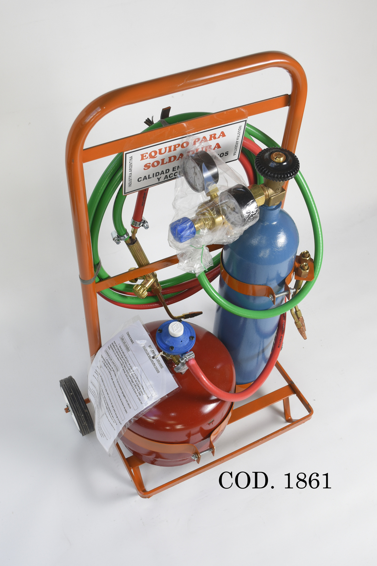 EQUIPO COMPLETO OXI - GAS 1 KG X 1/2 M3 - Service Italia