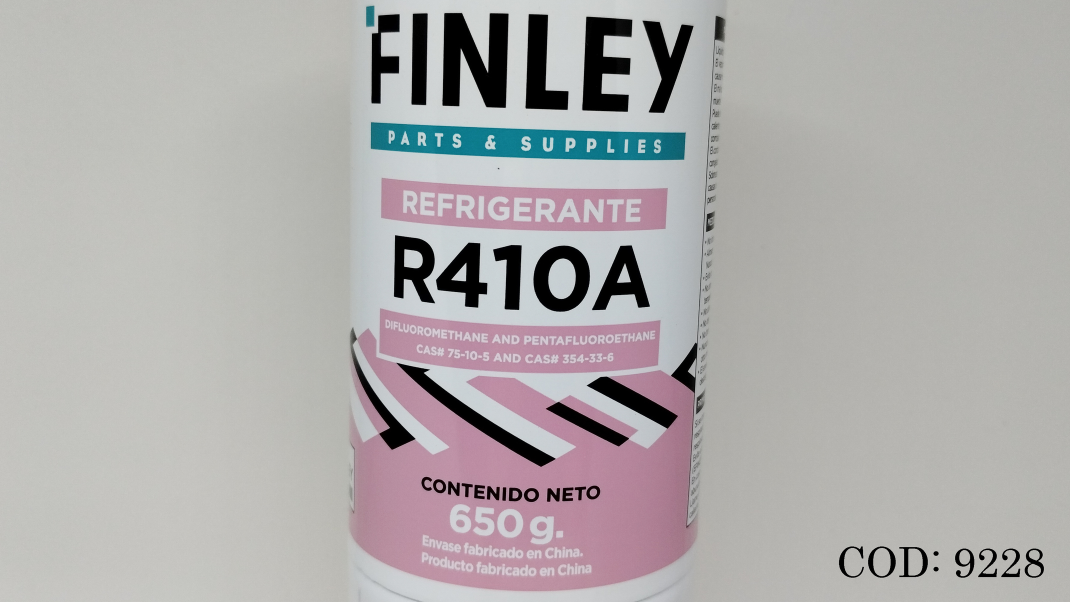 GAS REFRIGERANTE R410 LATA DE 650 GRS FINLEY - Service Italia