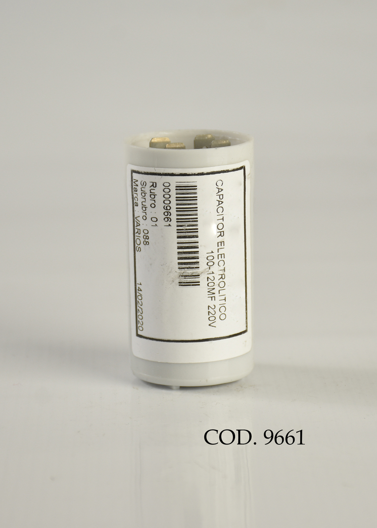 CAPACITOR ELECTROLITICO 100 - 120 MF 110 V CAPACITRON - Service Italia